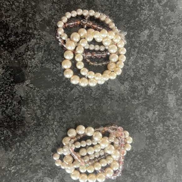 Sabika | Jewelry | Vintage Sabika Pearl Stack Bracelets | Poshmark